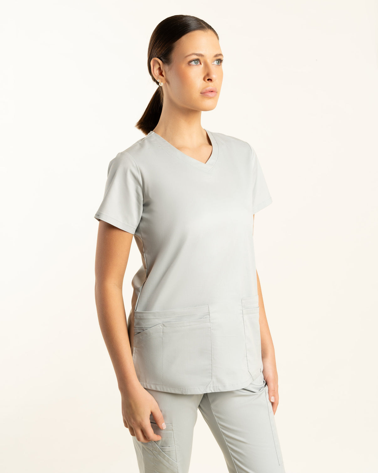 TOP MUJER WORK GRIS CLARO – INN Brands